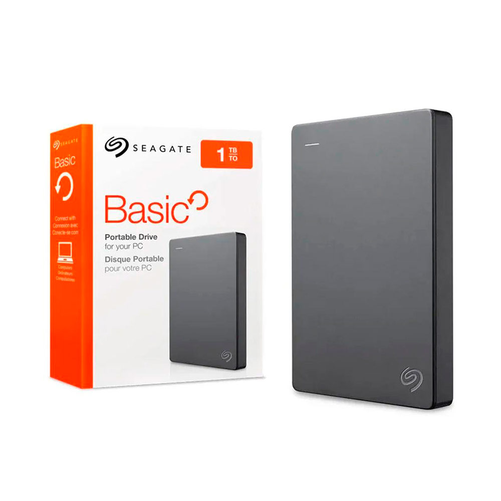 HD Externo Portatil 1TB Seagate Basic Preto Slim 2.5 HD Externo Portatil 1TB Seagate Basic Preto Slim 2.5