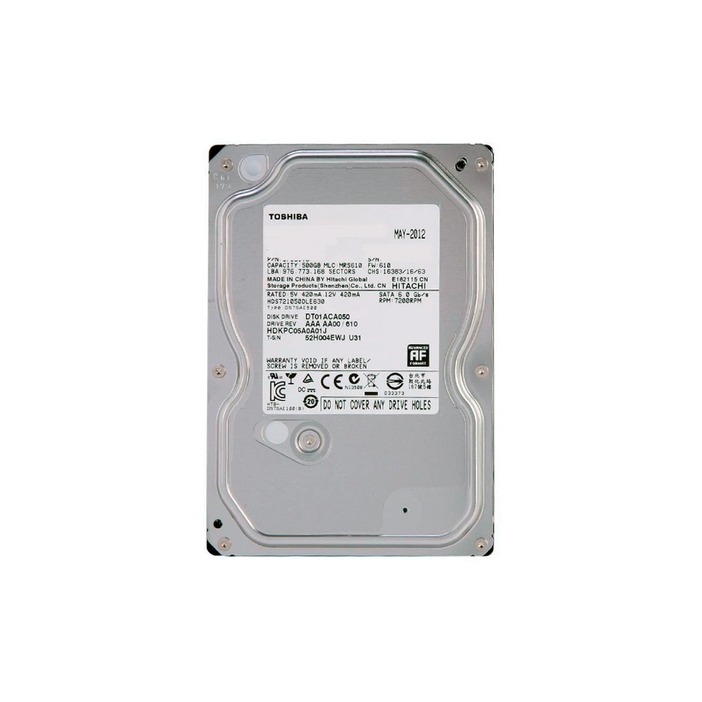 HD 500GB SATA III Toshiba 64MB 7200RPM 6.0Gb/s 3,5 DT01ACA050 - Gibson ... HD 500GB SATA III Toshiba 64MB 7200RPM 6.0Gb/s 3,5 DT01ACA050 - Gibson ...